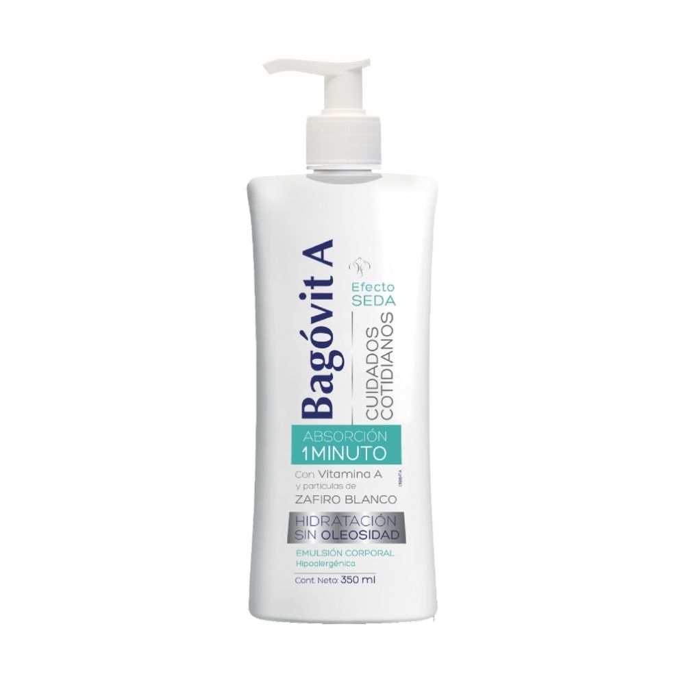 Emulsión Bagóvit A con Efecto Seda Frasco x 350 gr