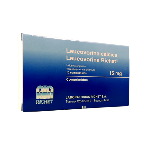 Leucovorina Leucovorina 15 mg Richet Caja x 10 Comprimidos