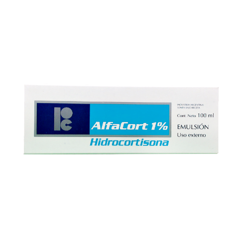 Alfacort Hidrocortisona 1% Cassará Emulsión x 100 ml