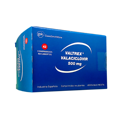 Valtrex Valaciclovir 500 mg GSK Caja x 42 Comprimidos