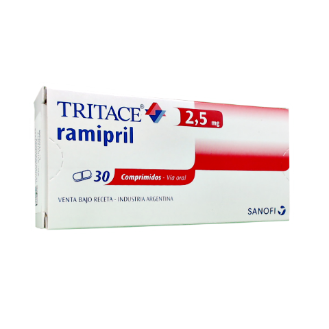 Tritace Ramipril 2.5 mg Sanofi Caja x 30 Comprimidos