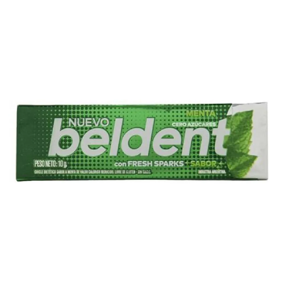 Chicle Beldent Menta Poseidón Blíster x 10 gr