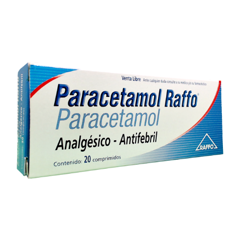 Paracetamol Raffo Paracetamol 500 mg Monte Verde Caja x 20 Comprimidos