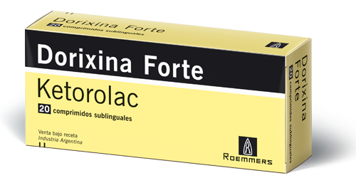 Dorixina Forte Nf Ketorolac 10 mg Roemmers Caja x 10 Comprimidos