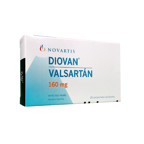 Diovan Valsartan 160 mg Novartis Caja x 28 Comprimidos
