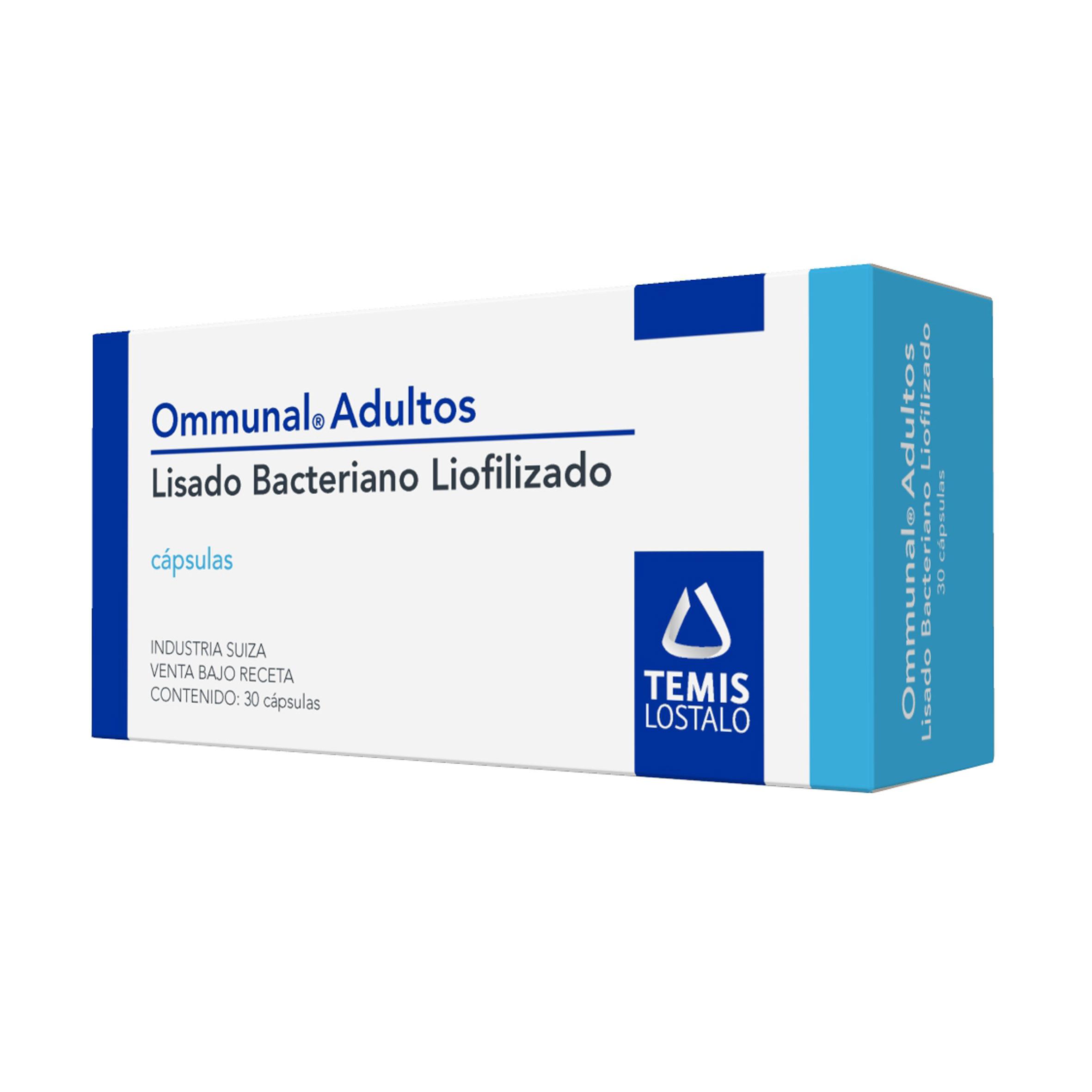 Ommunal Adultos Lisados Bacterianos Temis Lostaló Caja x 30 Cápsulas