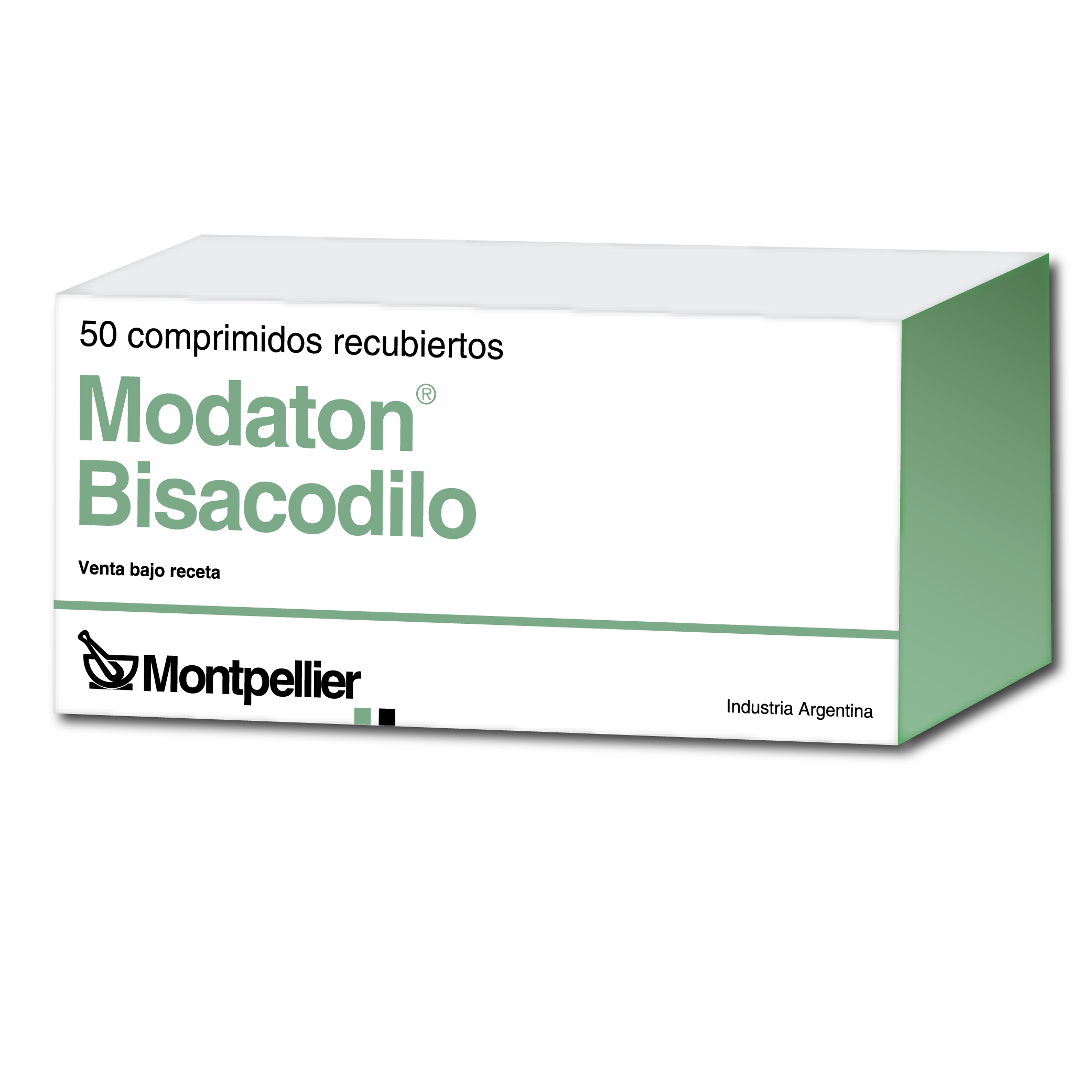 Modaton Bisacodilo 5 mg Montpellier Caja x 50 Comprimidos