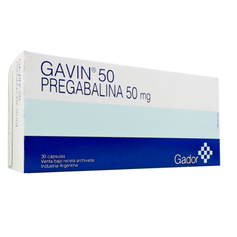 Gavin Pregabalina 50 mg Gador Caja x 30 Cápsulas