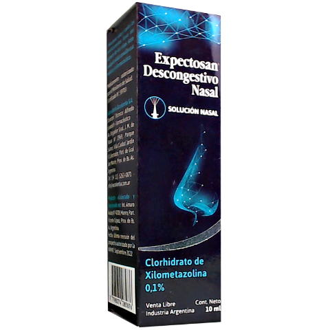 Descongestivo nasal Expectosan Oximetazolina 0.5 mg Frasco x 10 ml