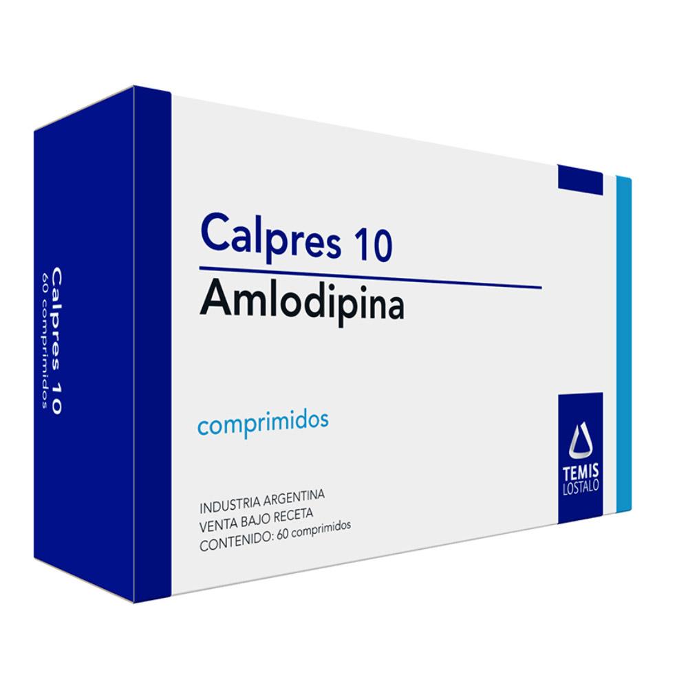 Calpres Amlodipina 10 mg Temis Lostaló Caja x 60 Comprimidos