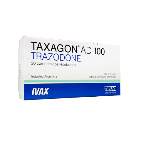 Taxagon Ad Trazodona 100 mg Ivax Caja x 20 Comprimidos