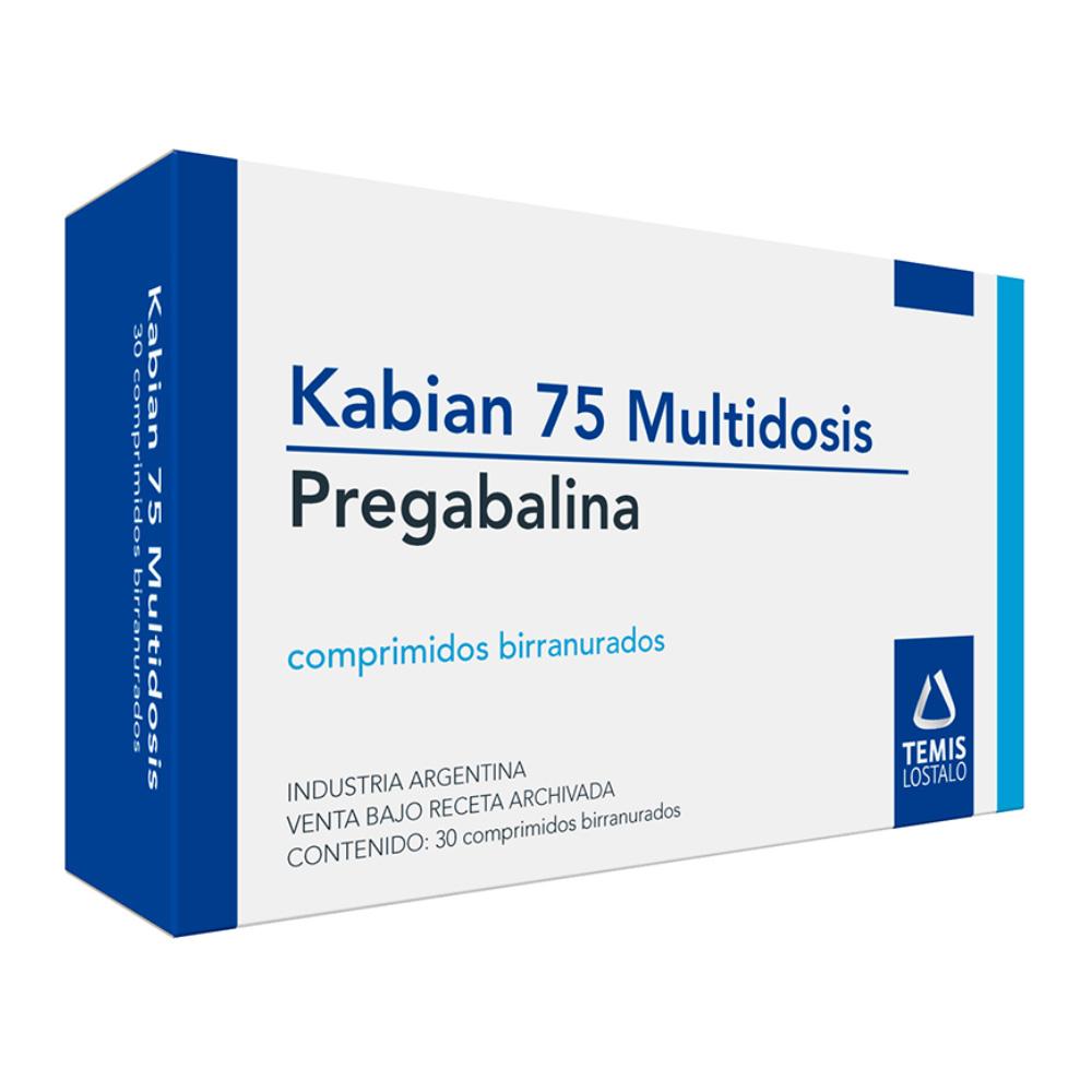 Kabian 75 Pregabalina 75 mg Temis Lostaló Caja x 30 Comprimidos ...