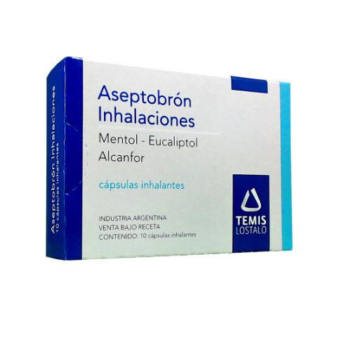 Aseptobron Inhalaciones Eucaliptol + Mentol Pack x 10 Perlas
