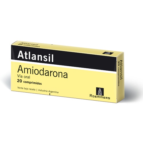 Atlansil Amiodarona 200 mg Roemmers Caja x 50 Comprimidos