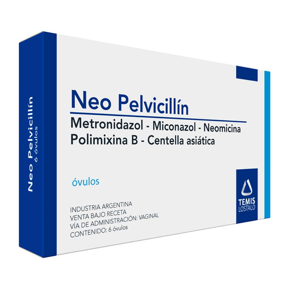 Neo Pelvicillin Metronidazol + otros principios Temis Lostaló Caja x 6 ...