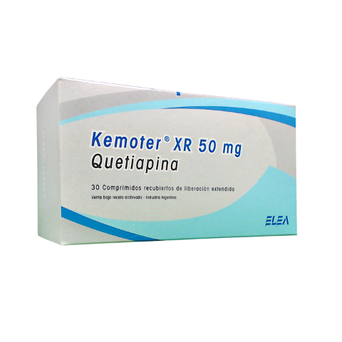 Kemoter XR Quetiapina 50 mg Karidium Caja x 30 Comprimidos de Acción ...
