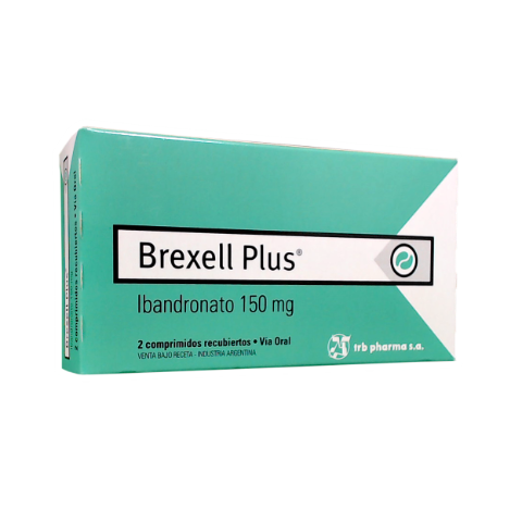 Brexell Plus Ácido Ibandronico 150 mg TRB Caja x 2 Comprimidos
